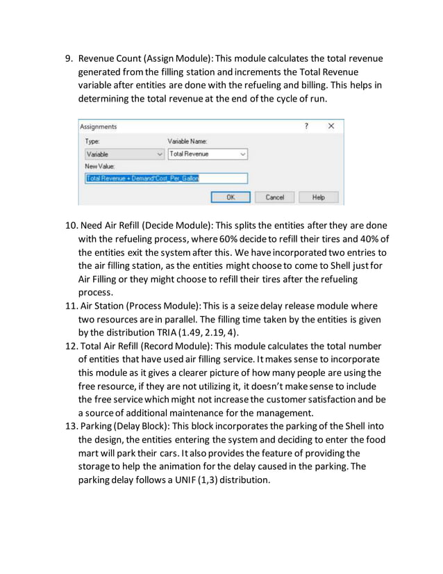 Simulation study of Gas Station | DOCX | Business Utilities | Business