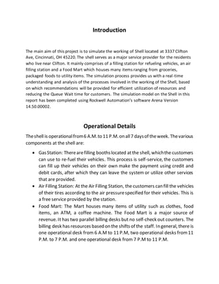 Simulation study of Gas Station | DOCX