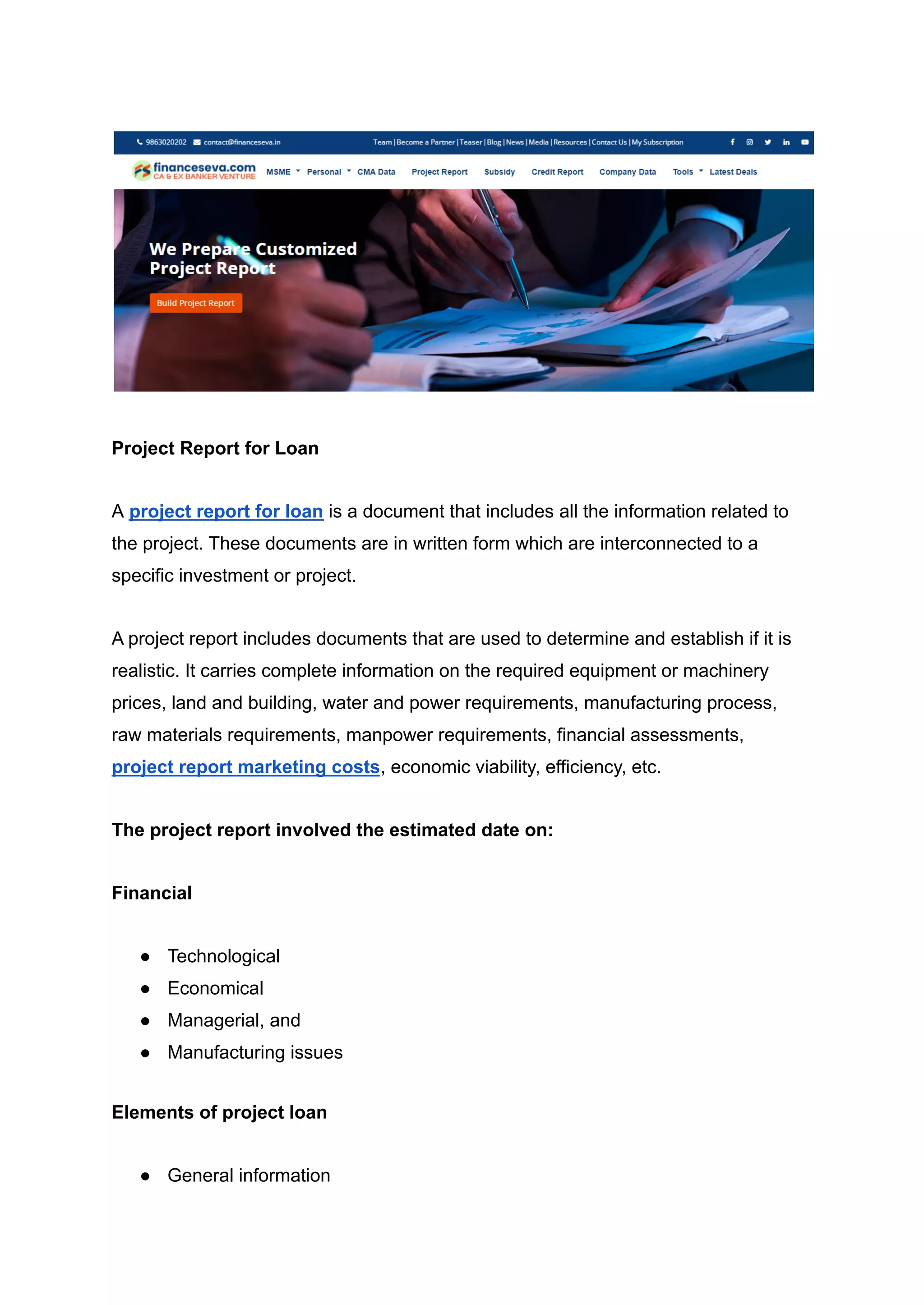 Project Report For Loan | PDF