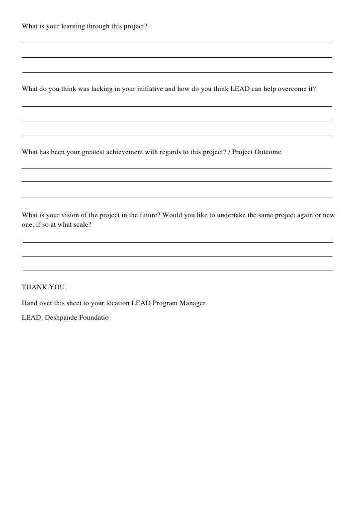 How To Make Project Report Format Design Talk