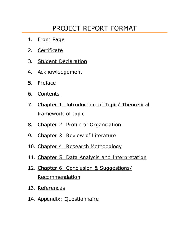 Project report format | DOCX