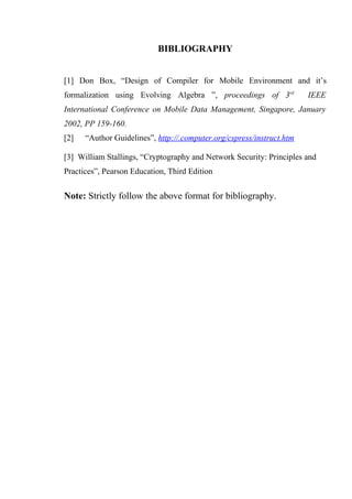 Project report format-sem2 | DOC