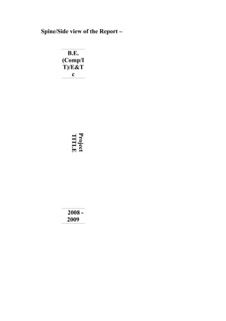 Project report format-sem2 | PDF