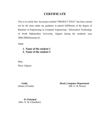 Project report format-sem2 | PDF