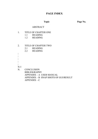Project report format-sem2 | PDF