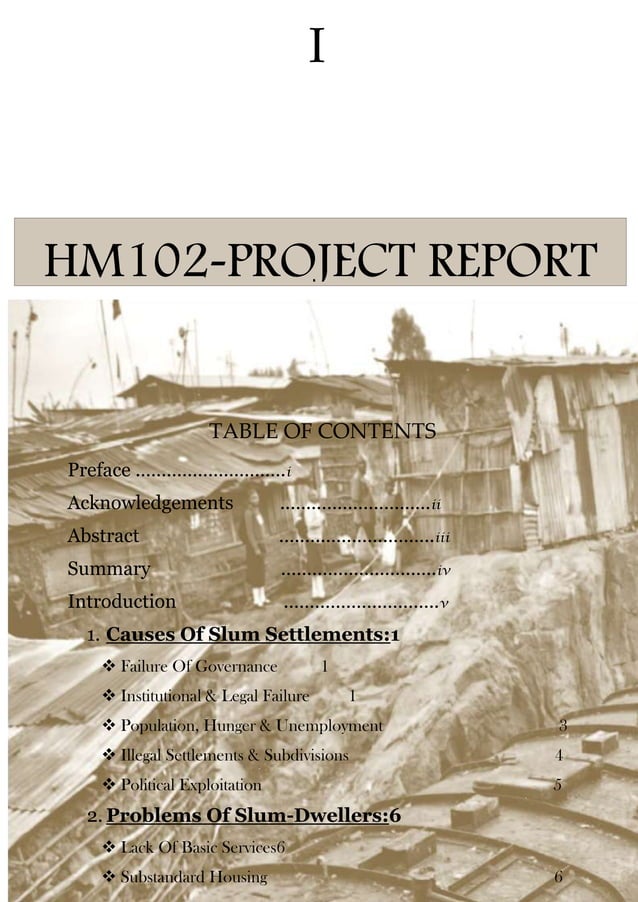 Project report hm102 | PDF