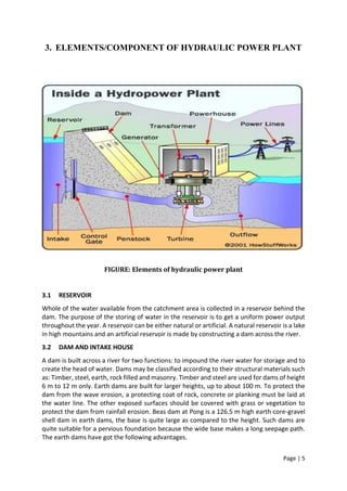 Project Report Hydraulic Power Plant | PDF