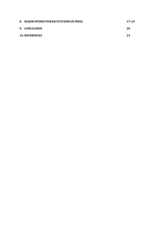 Project Report Hydraulic Power Plant | PDF