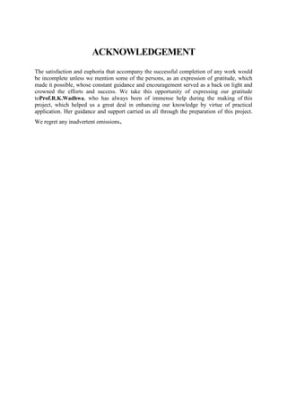 Project report im coke cola | DOCX