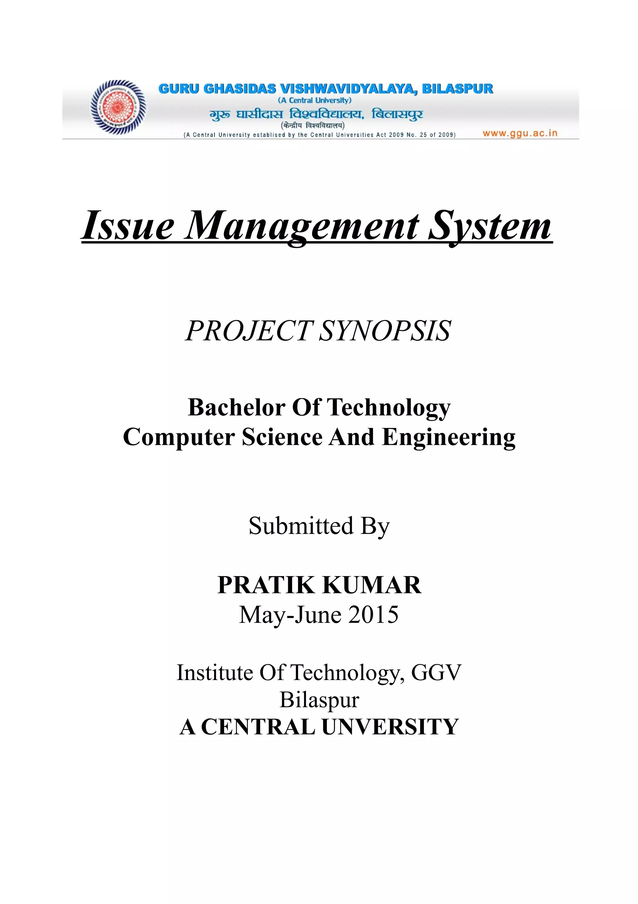 Issue Management System | DOC