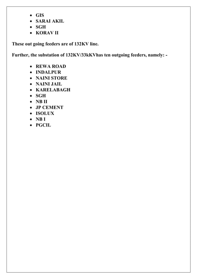 220KV Substation Training Report | PDF | Gas and Electric | Home Utilities