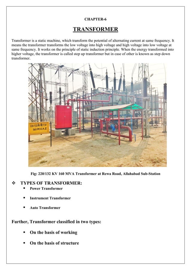 220KV Substation Training Report | PDF | Gas and Electric | Home Utilities