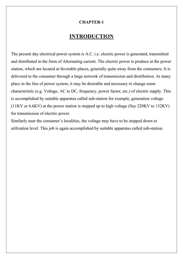 220KV Substation Training Report | PDF | Gas and Electric | Home Utilities