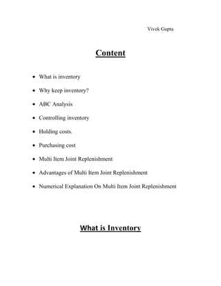 Project report inventory | DOCX