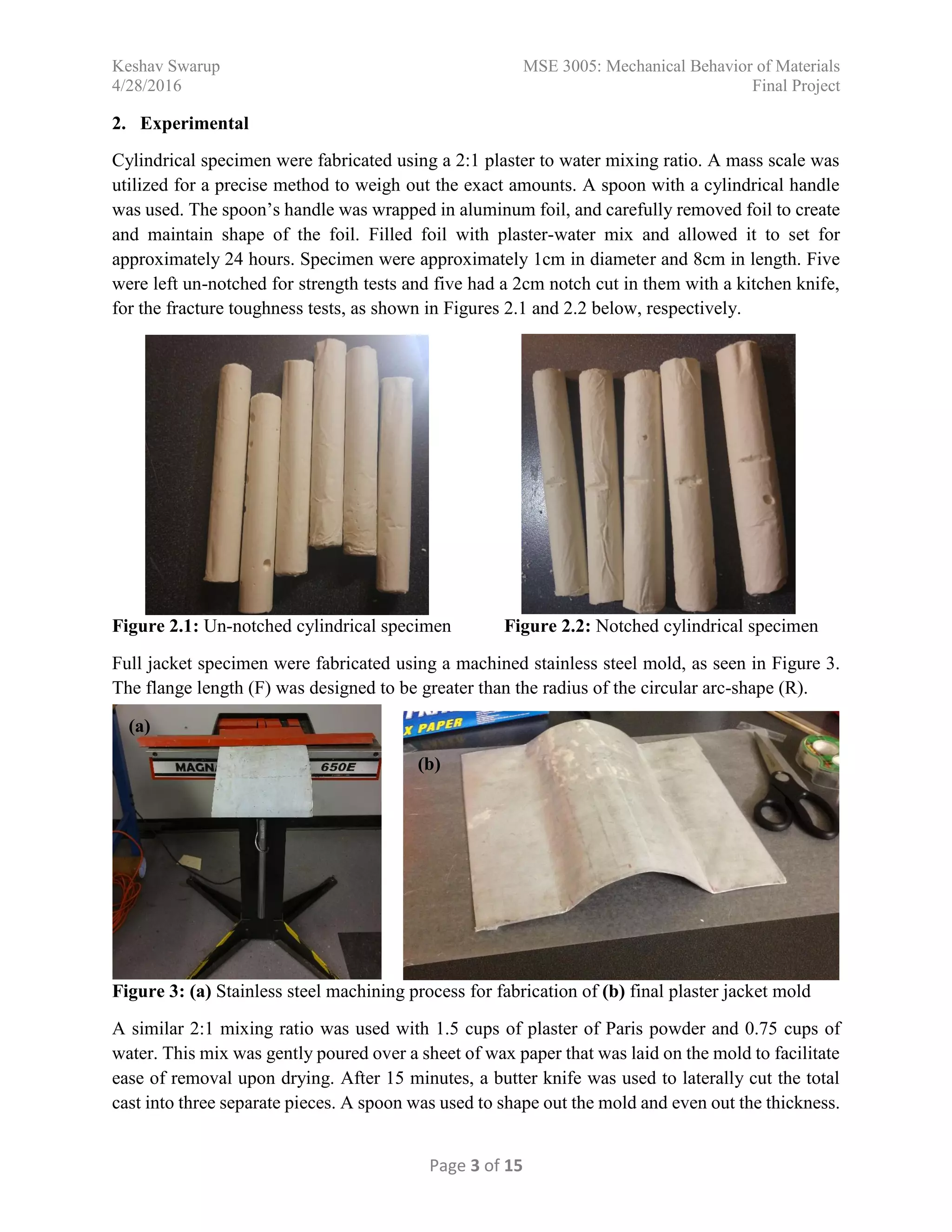 Design, Strength and Failure of Paleobiology Plaster Jackets | PDF