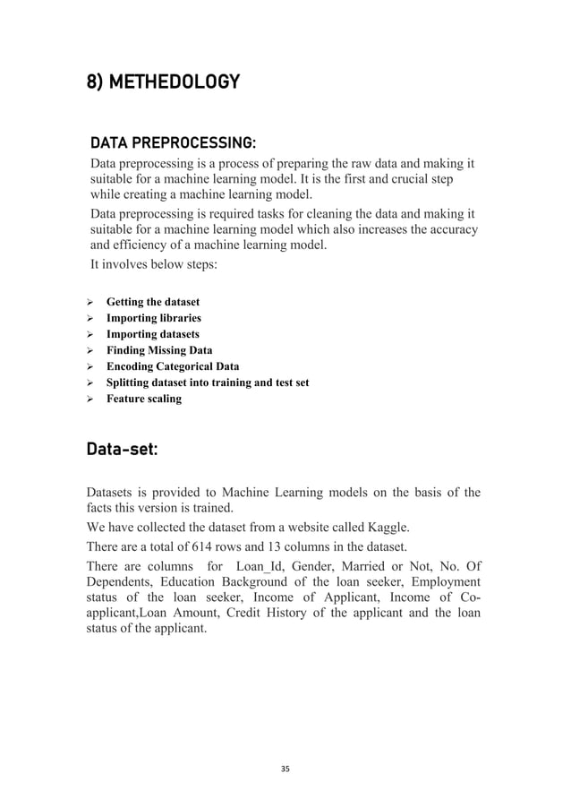 Loan Prediction System Using Machine Learning Algorithms Project Report | PDF