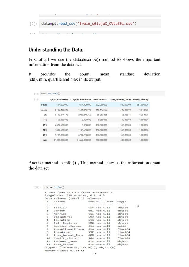 Loan Prediction System Using Machine Learning Algorithms Project Report | PDF