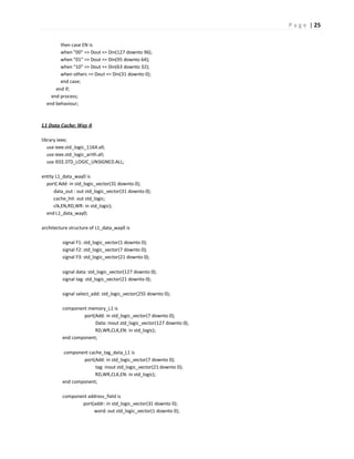 Project Report Multilevel Cache | PDF
