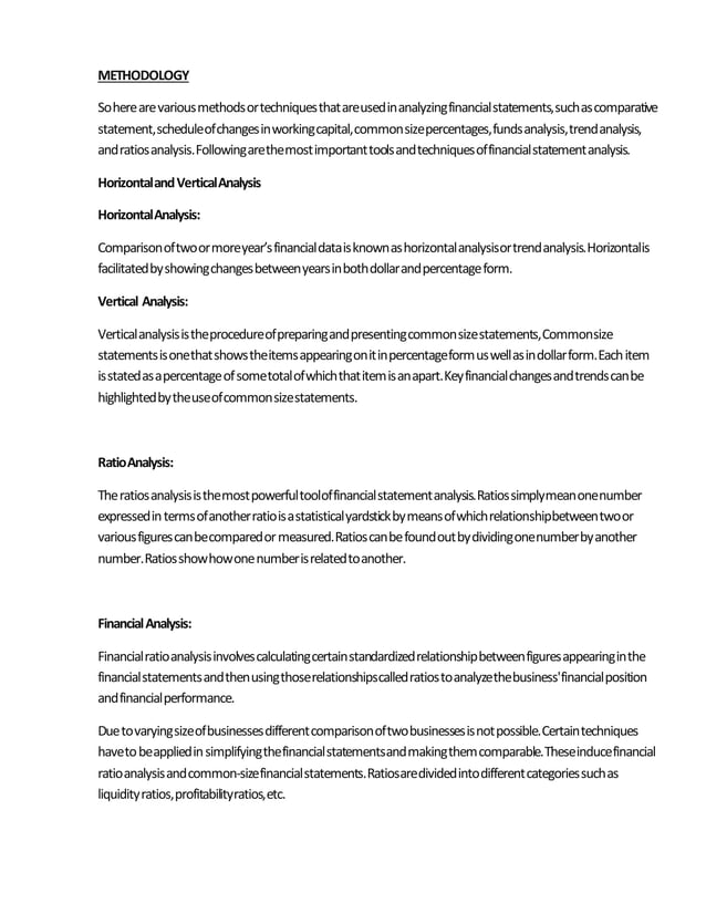 Financial Statment Analysis of TATA MOTORS | PDF