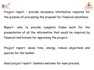 Project report of a business | PDF