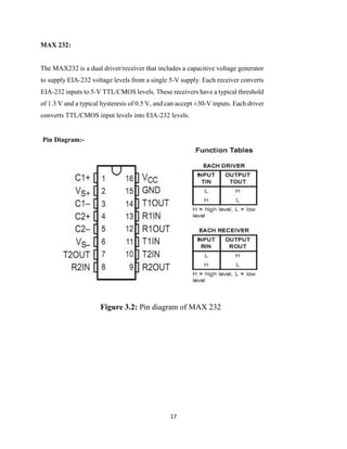 Project report on gsm based digital notice board | PDF