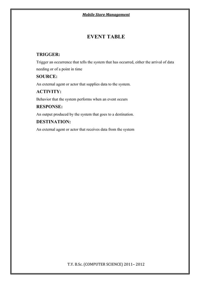 Project report On MSM (Mobile Shop Management) | DOCX | Computer ...