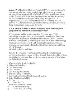 Project report of nepal telicom | DOCX