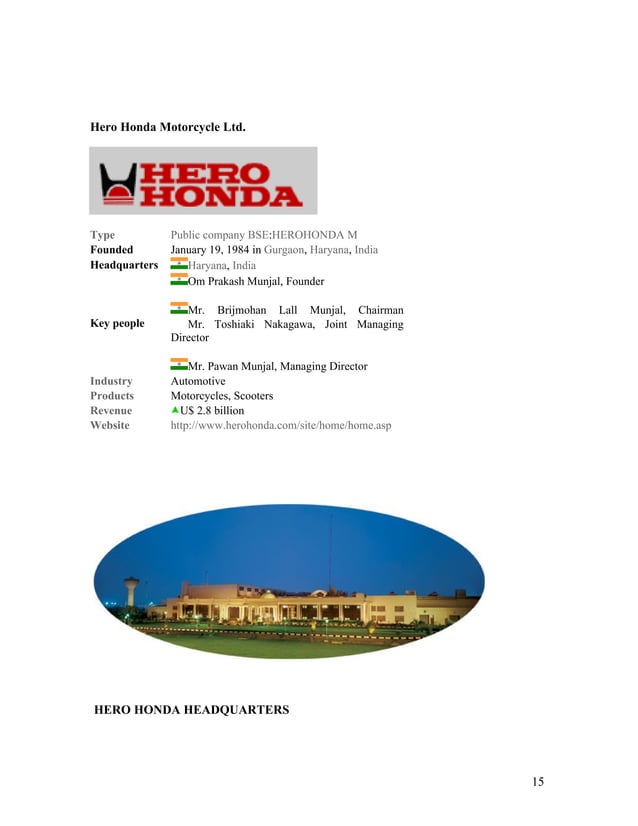 Project report of research methodology on comparative study of bajaj vs ...