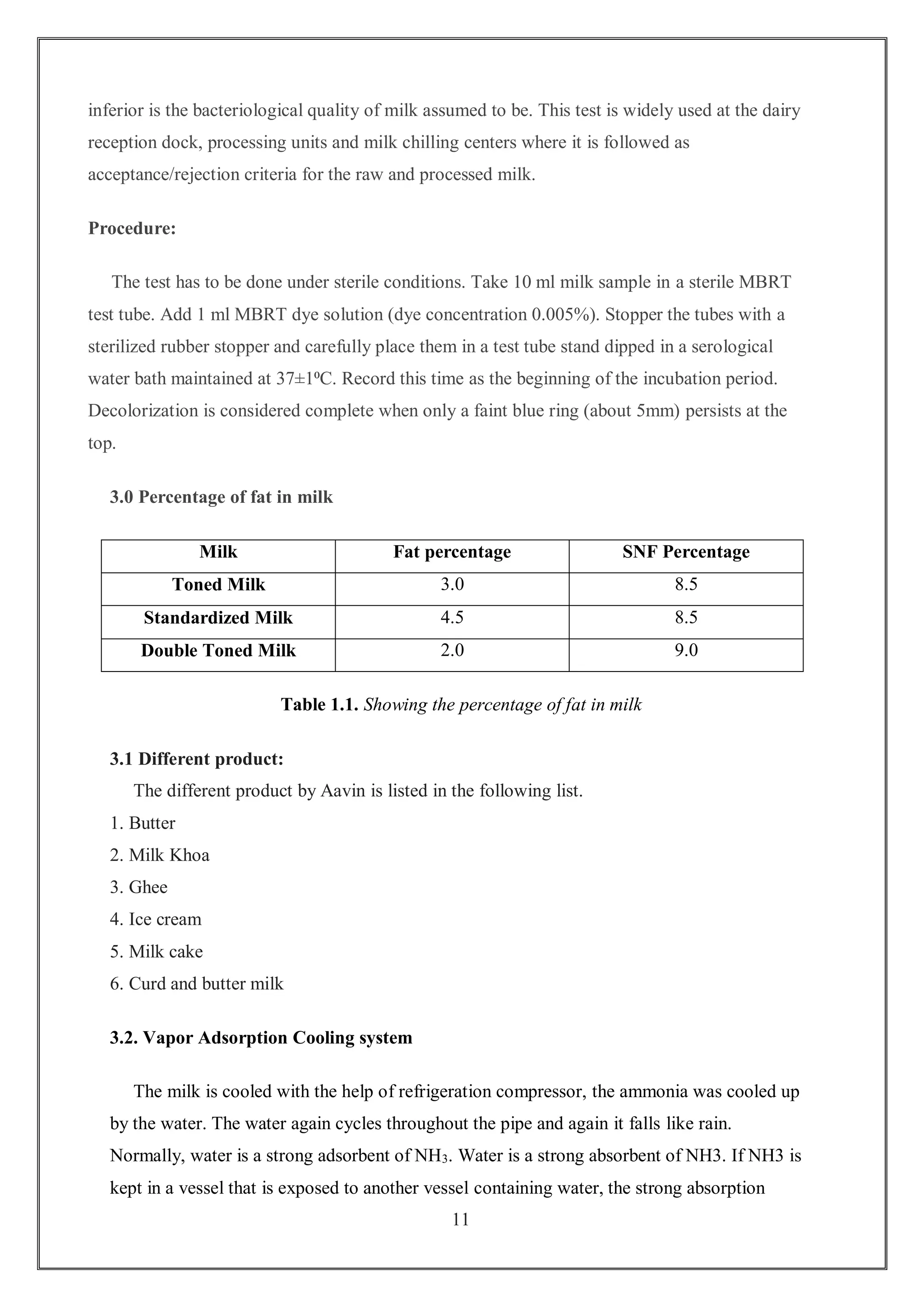 Project report on AAVIN INDUSTRY - 2019 | PDF