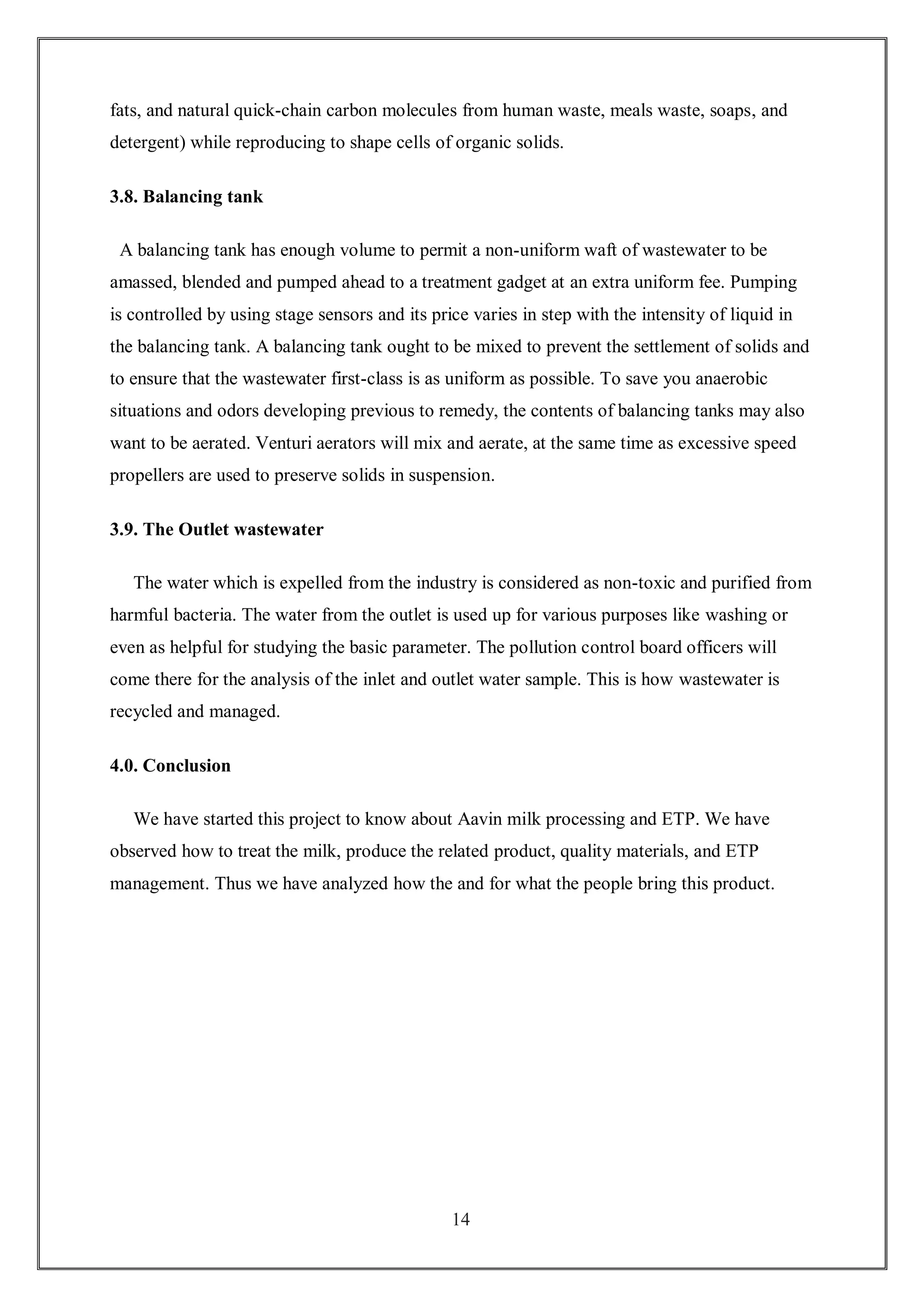 Project report on AAVIN INDUSTRY - 2019 | PDF