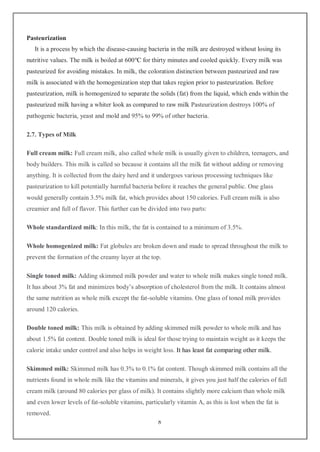 Project report on AAVIN INDUSTRY - 2019 | PDF