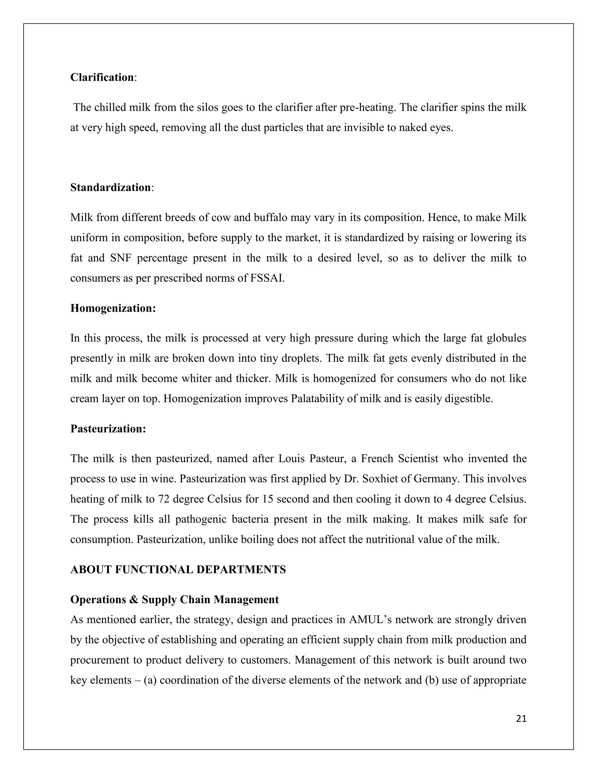 Amul supply chain management | PDF