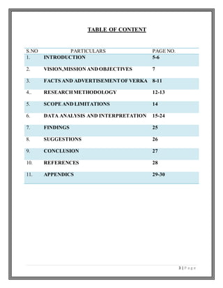 PROJECT REPORT ON ADVERTISEMENT EFFECTIVENESS OF VERKA.docx