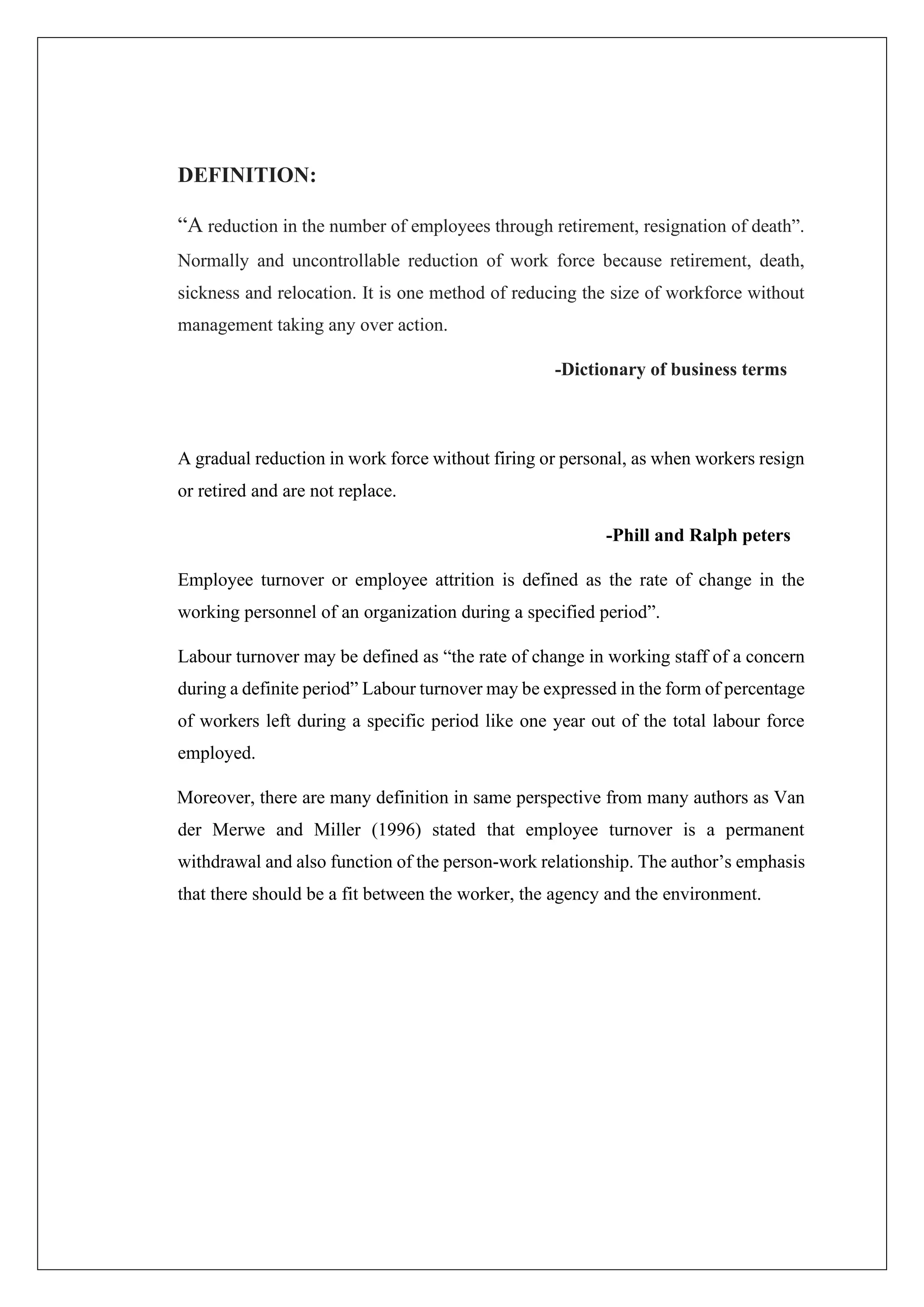 Project report on attrition analysis | PDF