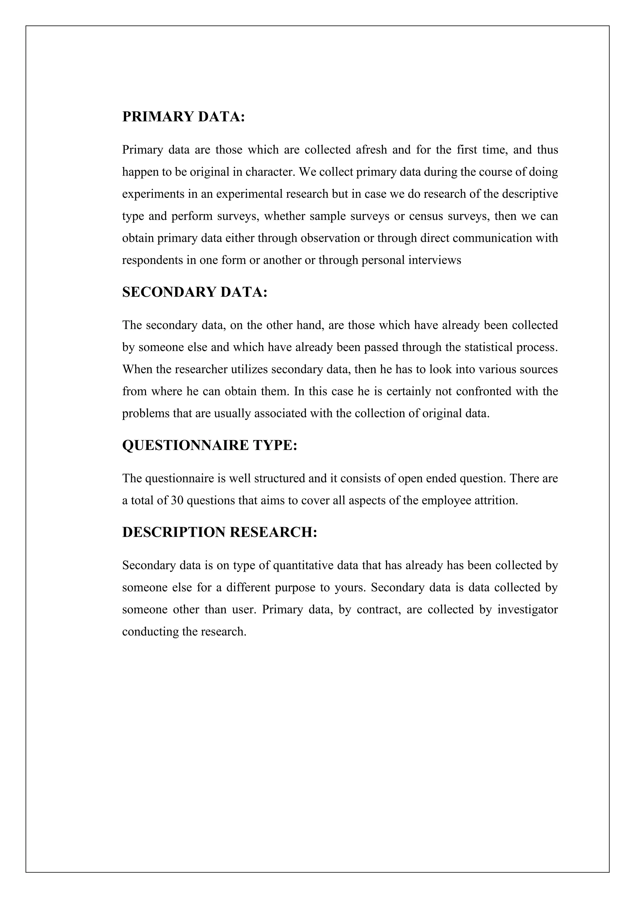 Project report on attrition analysis | PDF