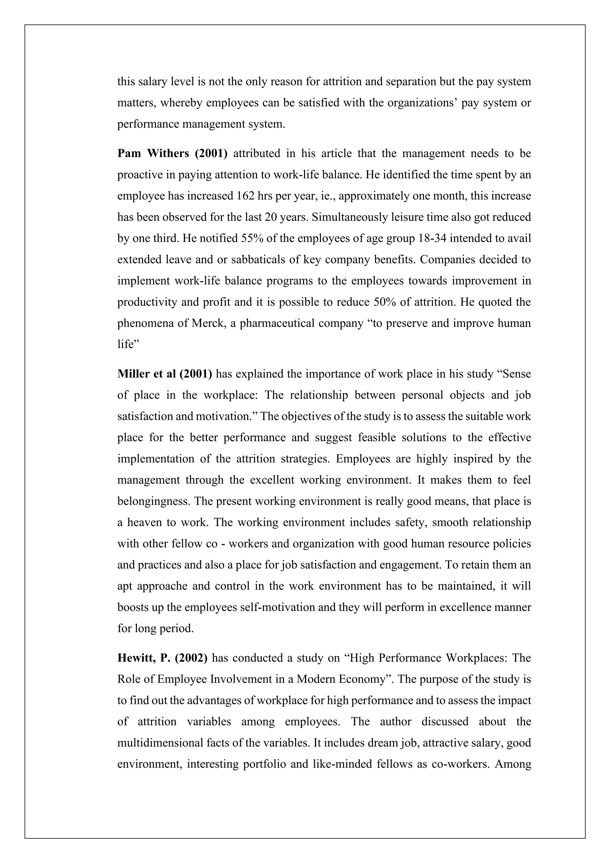 Project report on attrition analysis | PDF