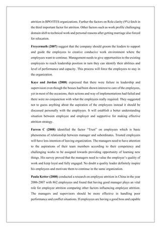 Project report on attrition analysis | PDF