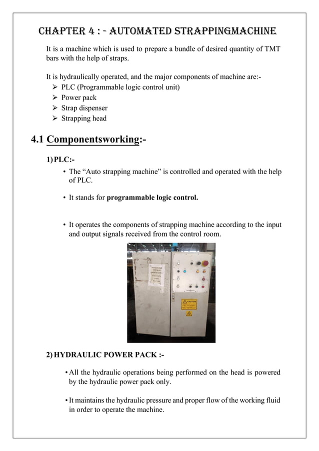 Project report on Automated Strapping Machine (BRM)_Bhilai Steel Plant.pdf