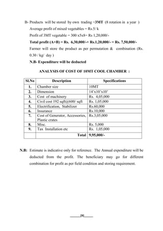 PROJECT REPORT ON COLD STORAGE | PDF