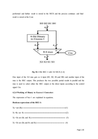 Project report on design & implementation of high speed carry select adder | DOCX | Programming ...