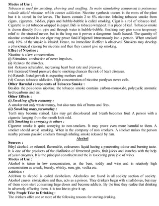 Project report on drugs addiction | DOCX