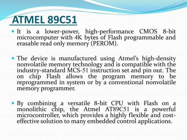 Project report on embedded system using 8051 microcontroller | PPTX | Computing | Technology ...