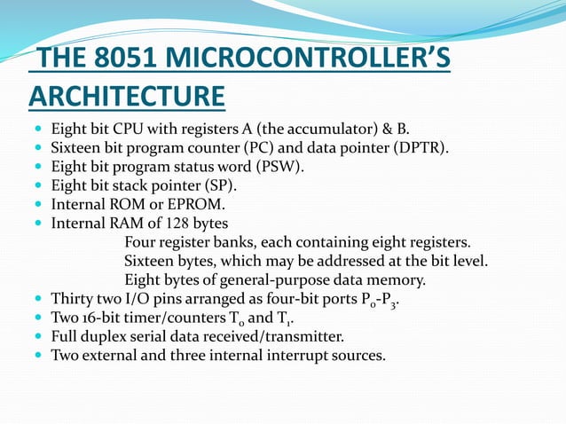 Project report on embedded system using 8051 microcontroller | PPTX | Computing | Technology ...