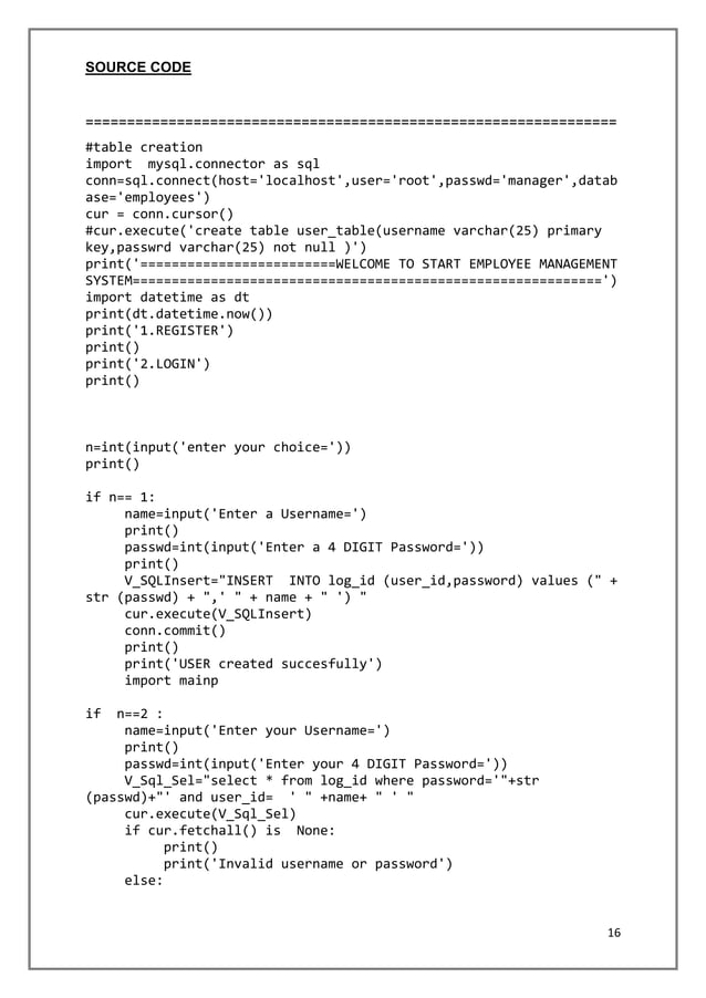 Project Report on Employee Management System.docx