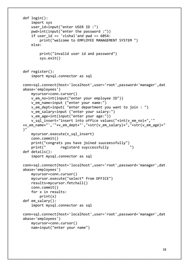 Project Report on Employee Management System.docx