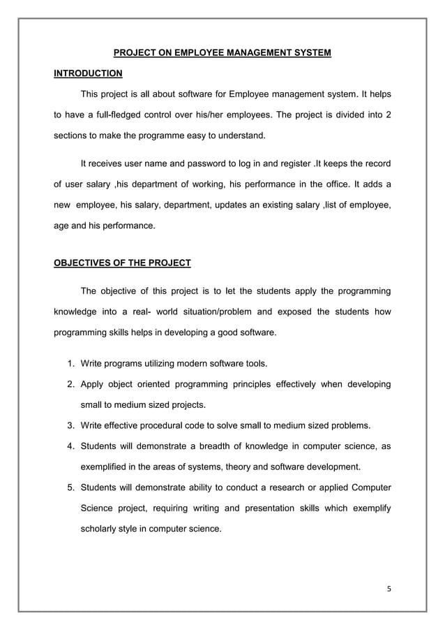 Project Report on Employee Management System.docx