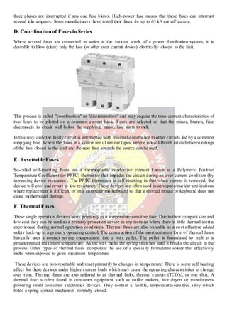 Project report on failure of fuse & mcb | DOCX