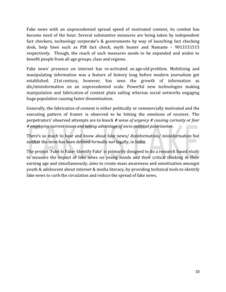 Project report on fake is fake - identify fake | PDF