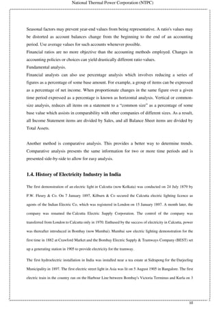 Project Report on Financial Analysis by Nirbhay Kumar, MBA - 3rd Sem ...