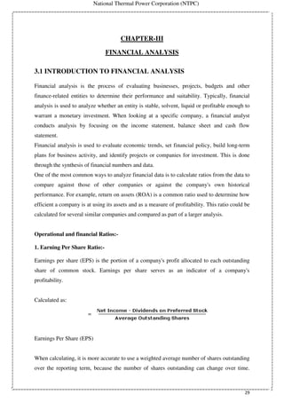 Project Report on Financial Analysis by Nirbhay Kumar, MBA - 3rd Sem ...